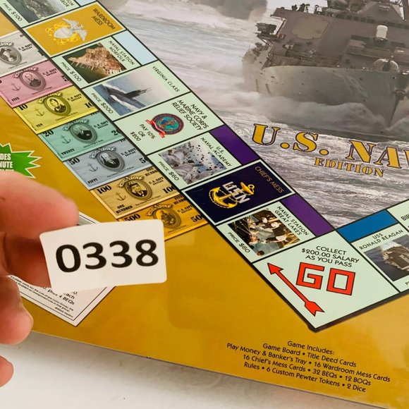 Hasbro | Games | Vintage Monopoly Us Navy Edition Hasbro 206 Board Game ...
